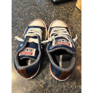 Converse | Shoes | New Converse Chuck Taylor Allstar Leather Blue ...